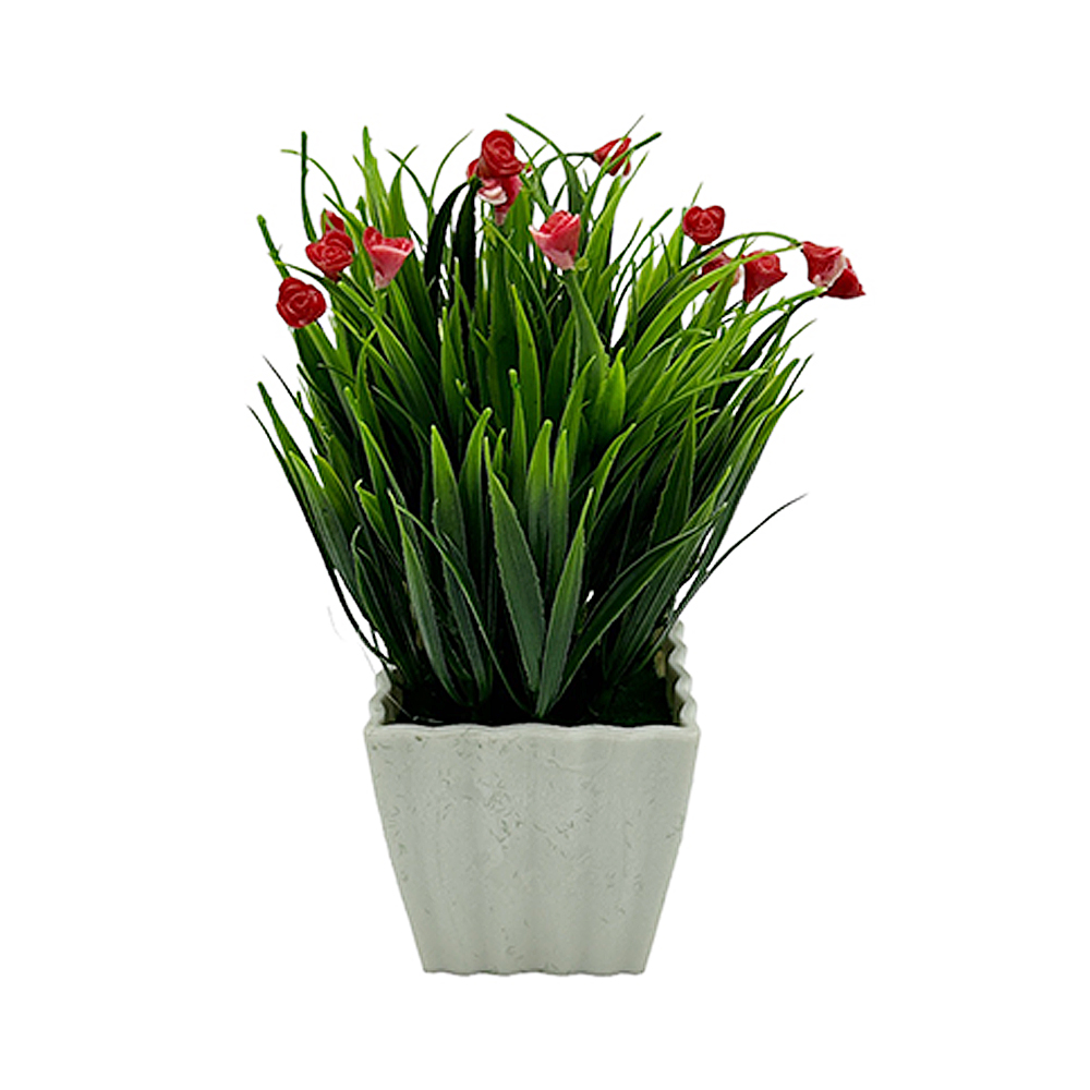 Mini Flor con Pasto en Maceta - MD ︎ 20% OFF